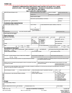 Fillable Online FORM 122 For your protection Utah Law requires notice ...