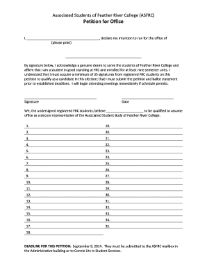 Fillable Online frc Associated Students of Feather River College ASFRC - frc Fax Email Print ...