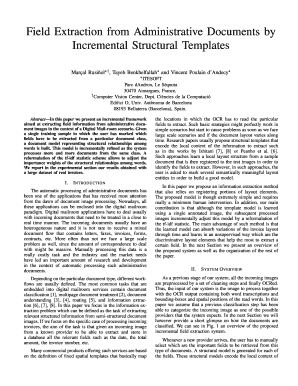 Fillable Online Field Extraction from Administrative Documents by Fax ...