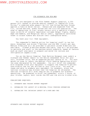 Fillable Online FTX SCENARIO FOR 91M MOS You are assigned to the bb ...