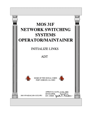 Fillable Online MOS 31F Fax Email Print - pdfFiller