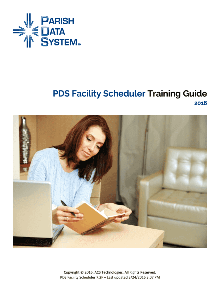 Fillable Online PDS Facility Scheduler Training Guide Fax Email Print ...