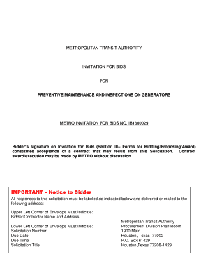 Fillable Online PREVENTIVE MAINTENANCE AND INSPECTIONS ON GENERATORS ...