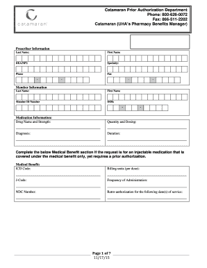 Fillable Online DATE PRIOR AUTHORIZATION QUESTIONNAIRE Botox botulinum ...