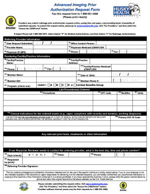 Fillable Online Advanced Imaging Prior Authorization Request Form Fax ...