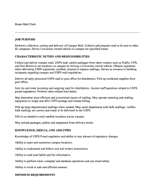 Fillable Online Route Mail Clerk Fax Email Print - pdfFiller