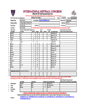 Fillable Online Kitchener Cubs, Ontario Fax Email Print - pdfFiller