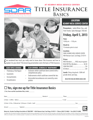 Fillable Online Basics - SDAR Fax Email Print - pdfFiller