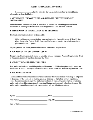 Fillable Online seiu503 HIPAA AUTHORIZATION FORM - SEIU Local 503 ...