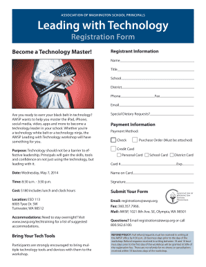 Fillable Online wcm awsp ASSOCIATION OF WASHINGTON SCHOOL PRINCIPALS ...