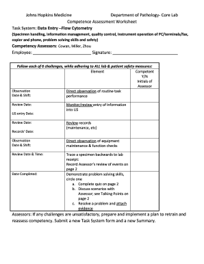 Fillable Online pathology jhu Task System Data Entry Flow Cytometry ...