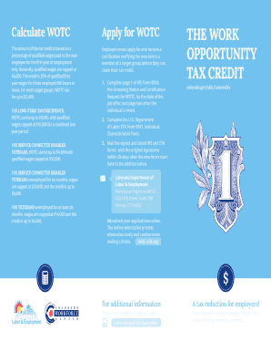 Fillable Online Calculate WOTC Fax Email Print - pdfFiller