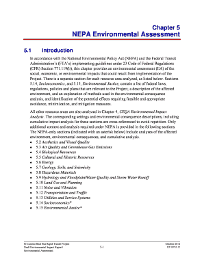 Fillable Online vta Chapter 5 NEPA Environmental Assessment Fax Email ...