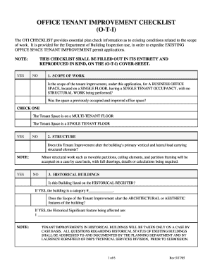 Fillable Online sfdbi OFFICE TENANT IMPROVEMENT CHECKLIST - sfdbi Fax ...