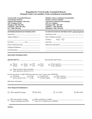Fillable Online Requisition form-Viral STDdoc Fax Email Print - pdfFiller