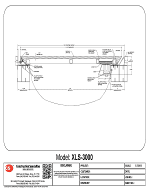Fillable Online XLS-3000 Model - Construction Specialties Fax Email ...