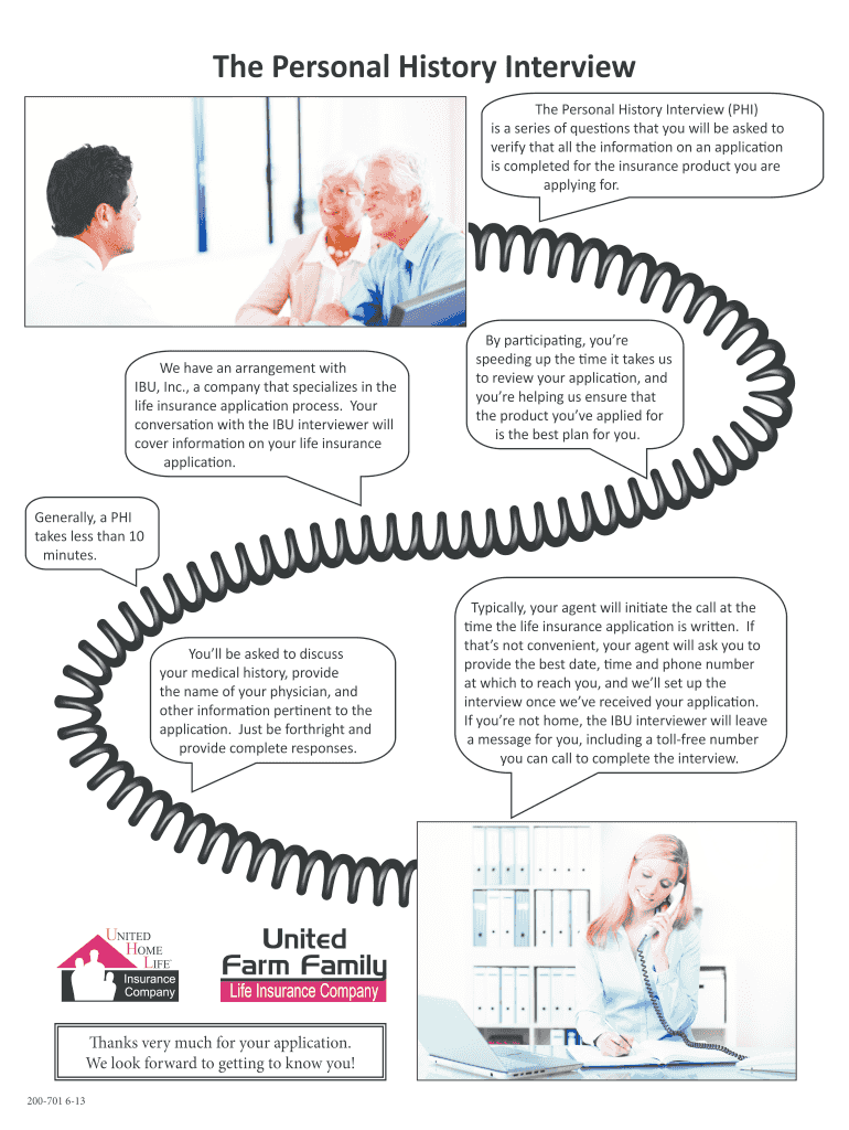 Fillable Online The Personal History Interview Fax Email Print - pdfFiller