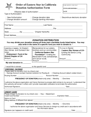 Fillable Online office oescal Order of Eastern Star in California FOR ...