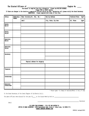 Fillable Online office oescal Annual Officer Report Annual Officer ...