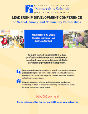 Fillable Online csos jhu LEADERSHIP DEVELOPMENT CONFERENCE - csos jhu ...