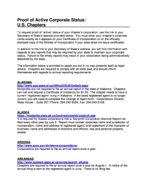 Fillable Online Proof of Active Corporate Status: Fax Email Print ...
