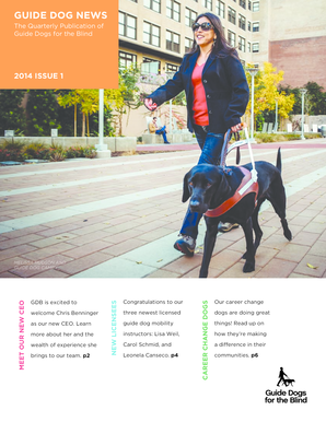 Fillable Online GUIDE DOG NEWS Fax Email Print - pdfFiller