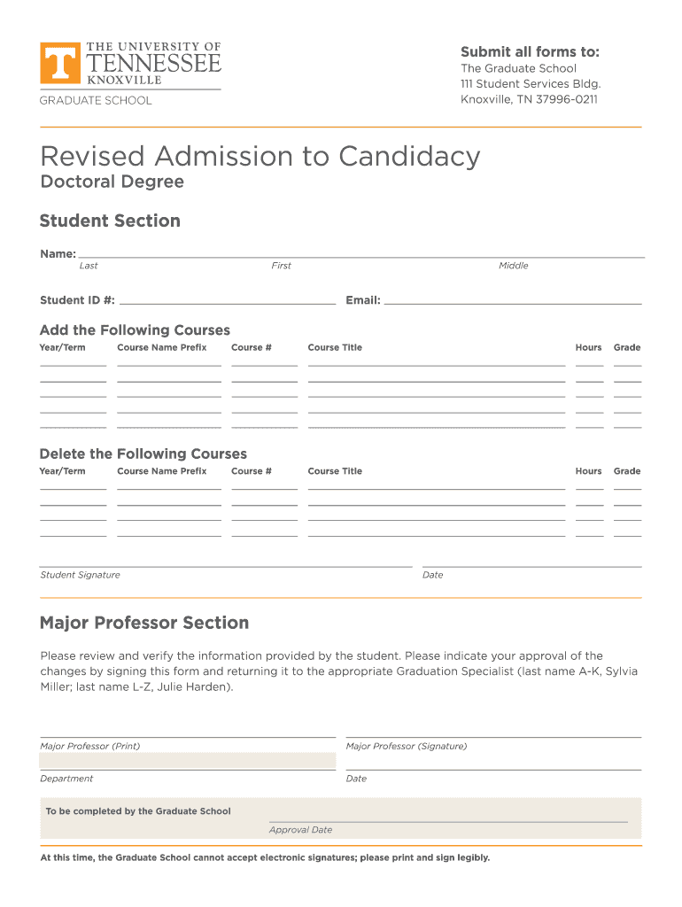 Fillable Online gradschool utk Doctoral Degree - University of Tennessee Fax Email Print - pdfFiller