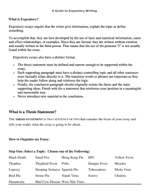 Fillable Online A Guide to Expository Writing - ccisdcom Fax Email ...