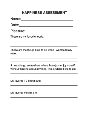 Fillable Online pid thenadd Happiness Assessment - pid thenadd Fax ...