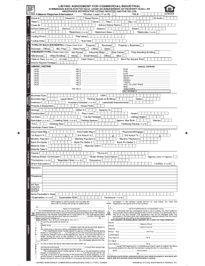 Fillable Online Listing Agreement Commercial/In Fax Email Print - pdfFiller