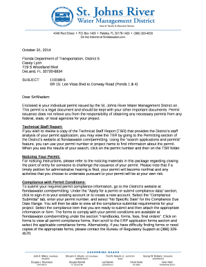 Fillable Online SJRWMD bPermitb Mod 10-31-14pdf Fax Email Print - pdfFiller