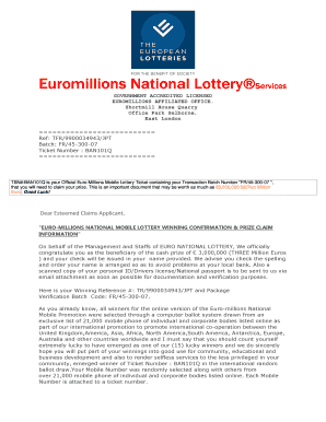 Powerball Form - Fill Online, Printable, Fillable, Blank | pdfFiller