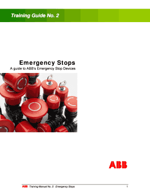 Fillable Online Emergency Stops - ABB Fax Email Print - pdfFiller