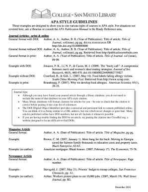 Fillable Online These examples are designed to show you to cite various ...