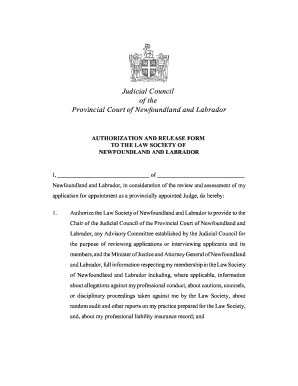 Fillable Online court nl Judicial Application Release Form Fax Email ...