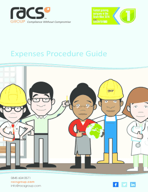 Fillable Online Expenses Procedure Guide Fax Email Print - pdfFiller
