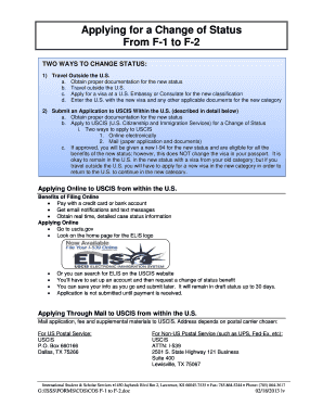 Fillable Online From F-1 to F-2 Fax Email Print - pdfFiller