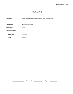 Fillable Online Hardware Audit - gficom Fax Email Print - pdfFiller