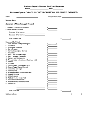 Fillable Online Business Cash Flow Form.xls Fax Email Print - pdfFiller
