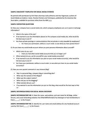 Fillable Online SAMPLE DEPOSITION QUESTIONS - X1 Fax Email Print ...