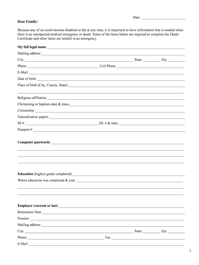 Fillable Online Dear Family Letter1doc Fax Email Print - pdfFiller