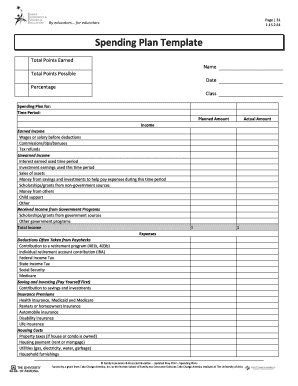 Fillable Online jh367 k12 sd Spending Plans Lesson Plan 1 15 2-gm Fax ...