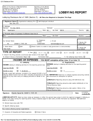 Fillable Online LD-2 Disclosure Form - ESPN Fax Email Print - pdfFiller