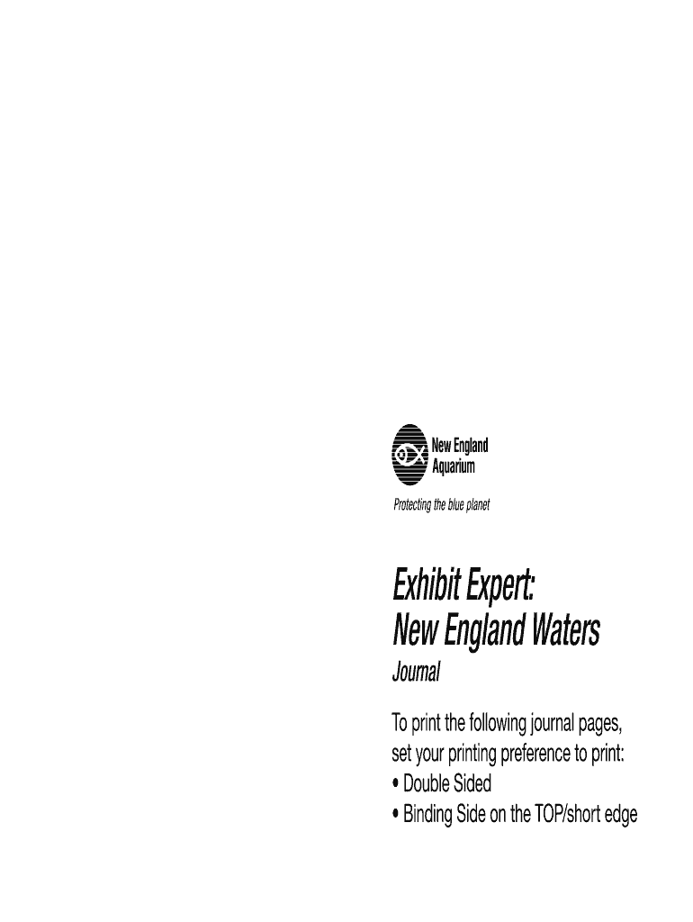 Fillable Online neaq Exhibit Expert New England Waters - New England ...