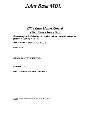 Fillable Online Joint Base MDL Fax Email Print - pdfFiller