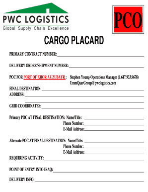 Fillable Online PRIMARY CONTRACT NUMBER - AF Fax Email Print - pdfFiller