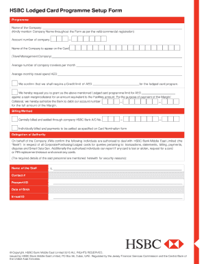 Fillable Online business hsbc HSBC Lodged Card Programme Setup Form ...