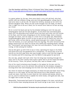 One Page Fairy Tales Pdf - Fill Online, Printable, Fillable, Blank ...