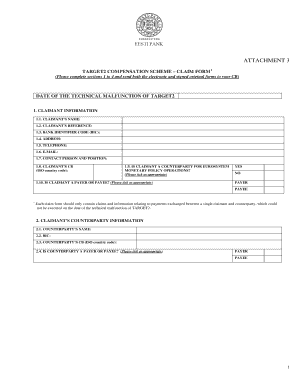 Fillable Online TARGET2 fifth progress report attachment 3 TARGET2 Fax ...