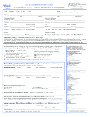 Fillable Online ashrae-fwc ASHRAE Membership Fax Email Print - pdfFiller